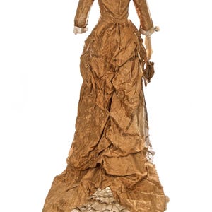 Exquisite Silk Bridal Gown and Matching Reticule, American, Circa 1880 ...