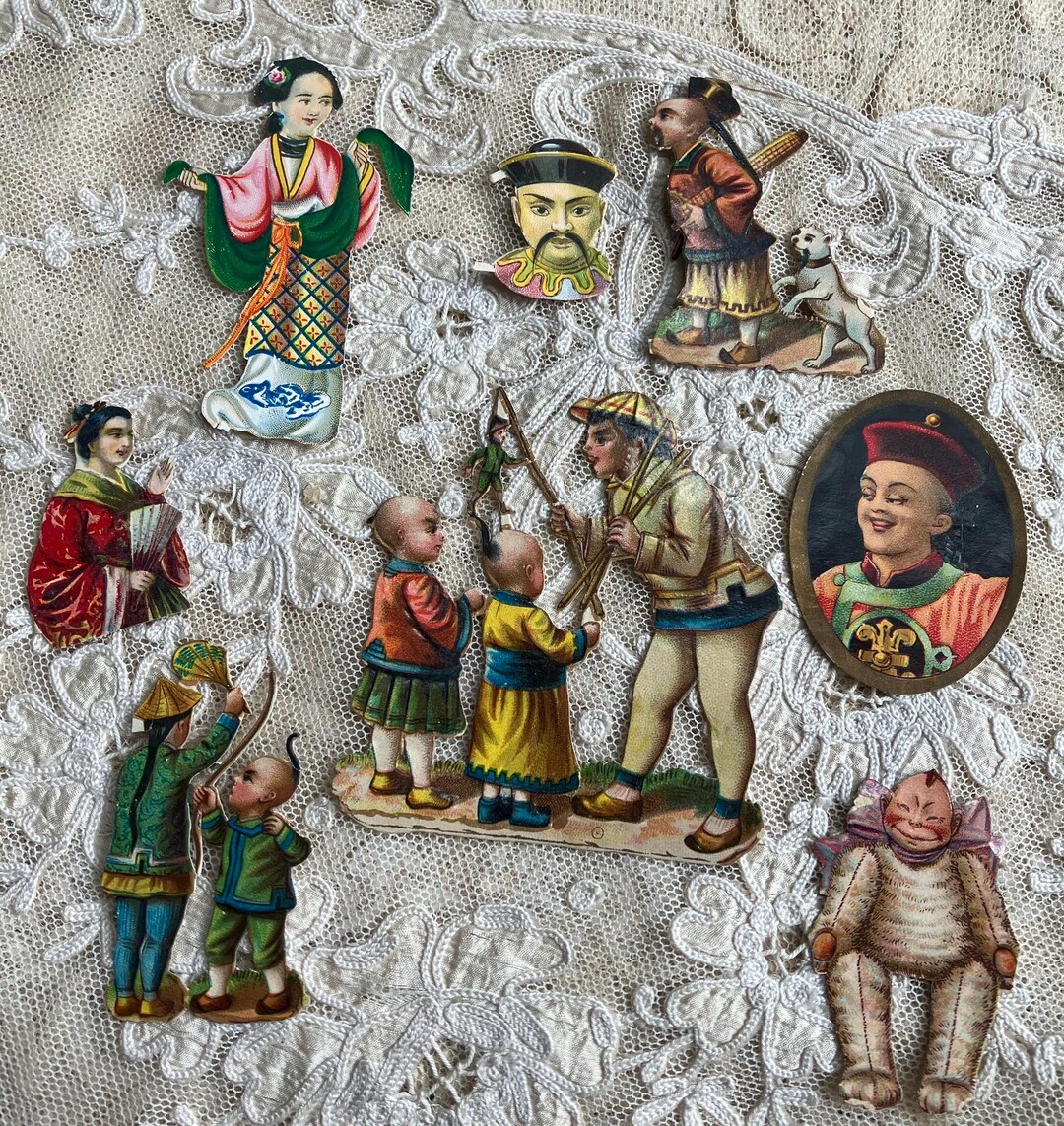 Victorian Oriental Chromo Die Cut Album Scraps, Nineteenth Century ...