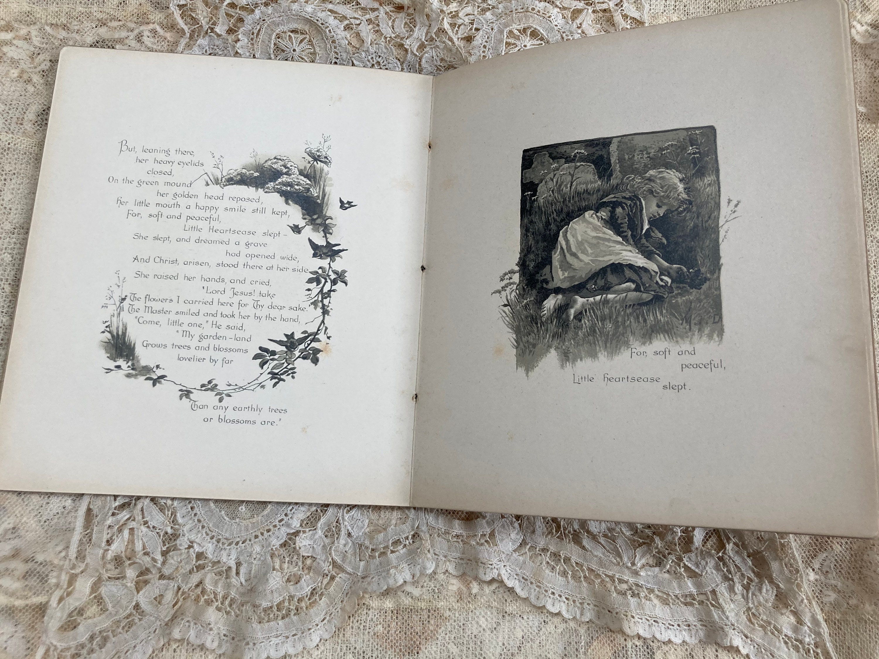 Nineteenth Century Antique Book ‘little Heartsease’ Castell Brothers ...
