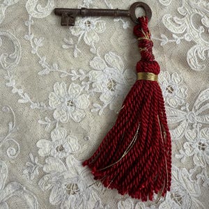 Large Antique Wrought Iron French Chateau Keys With Tassels - Etsy