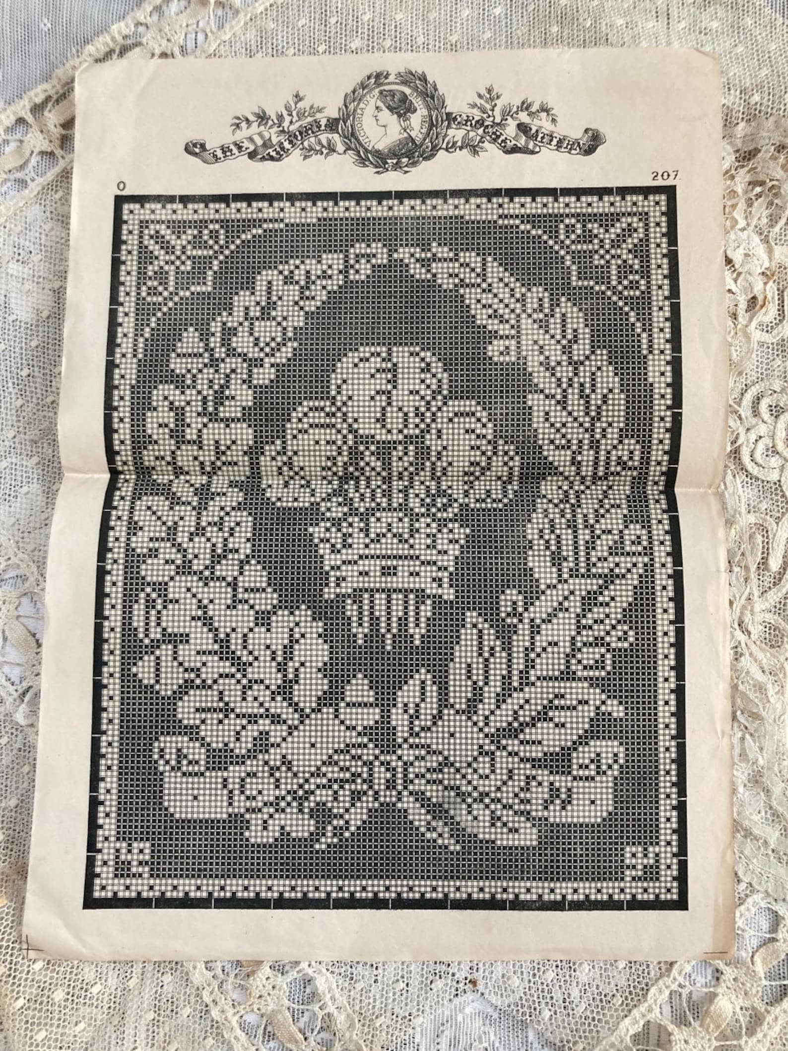 Antique Victorian Lace Crochet Patterns C.1840 victoria - Etsy UK