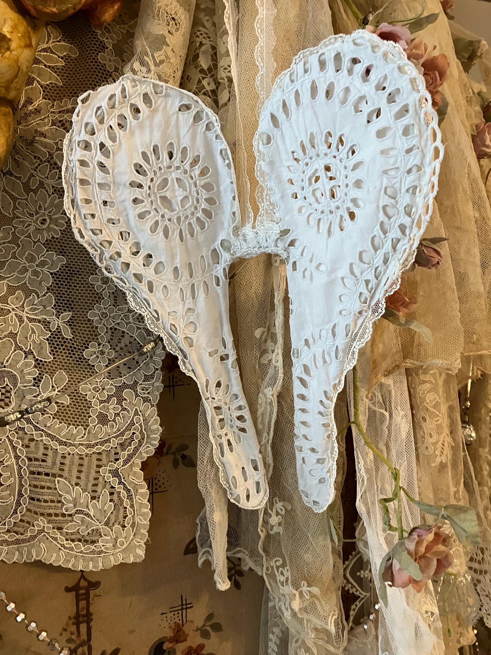 Antique Lace Angel Wings, Boudoir Decoration - Etsy