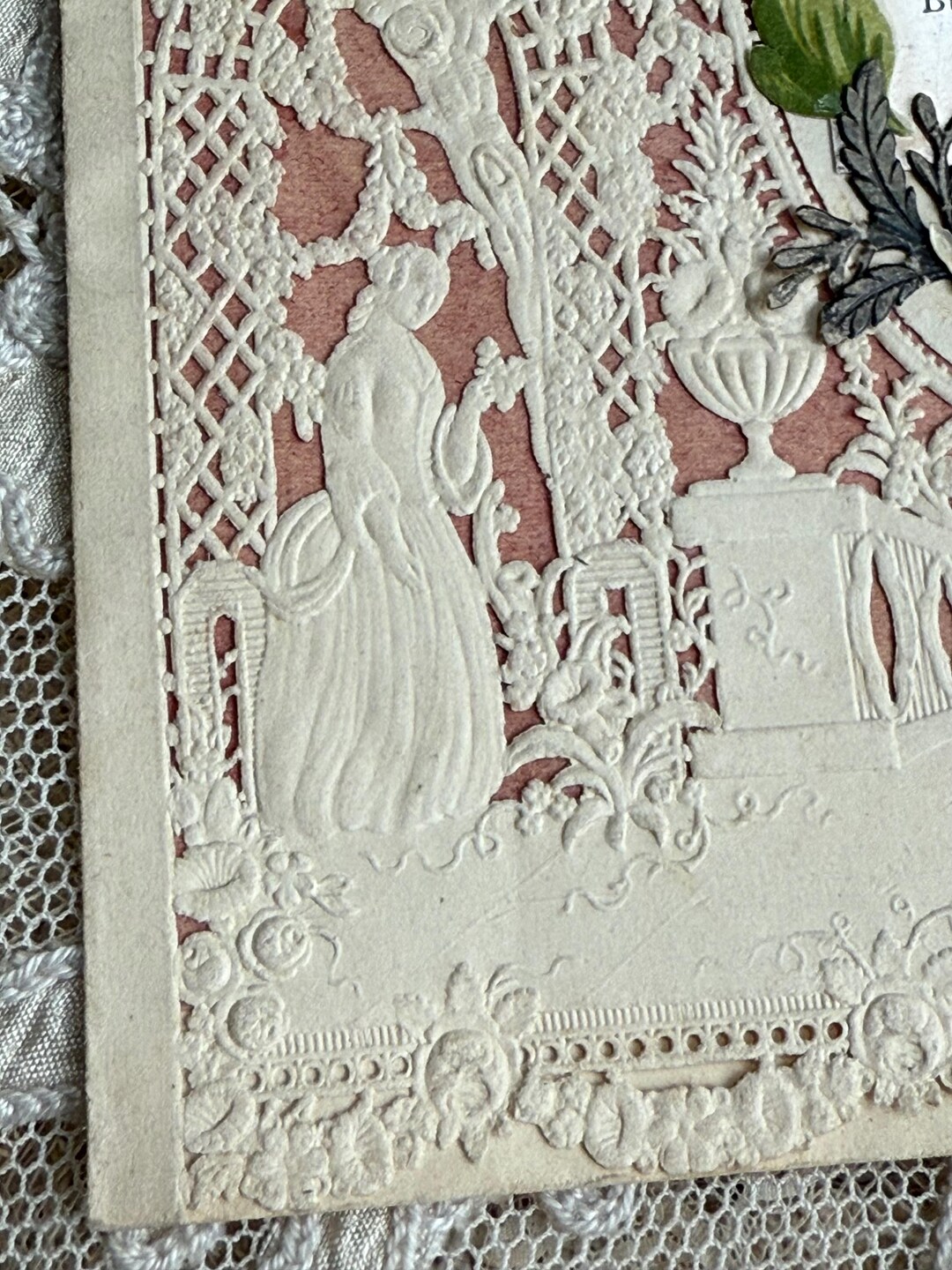 Antique Paper Lace Valentine Card, Exquisite Details - Etsy