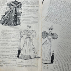 Victorian Antique French Magazine 1800’s Les Modes Et Toilettes ...