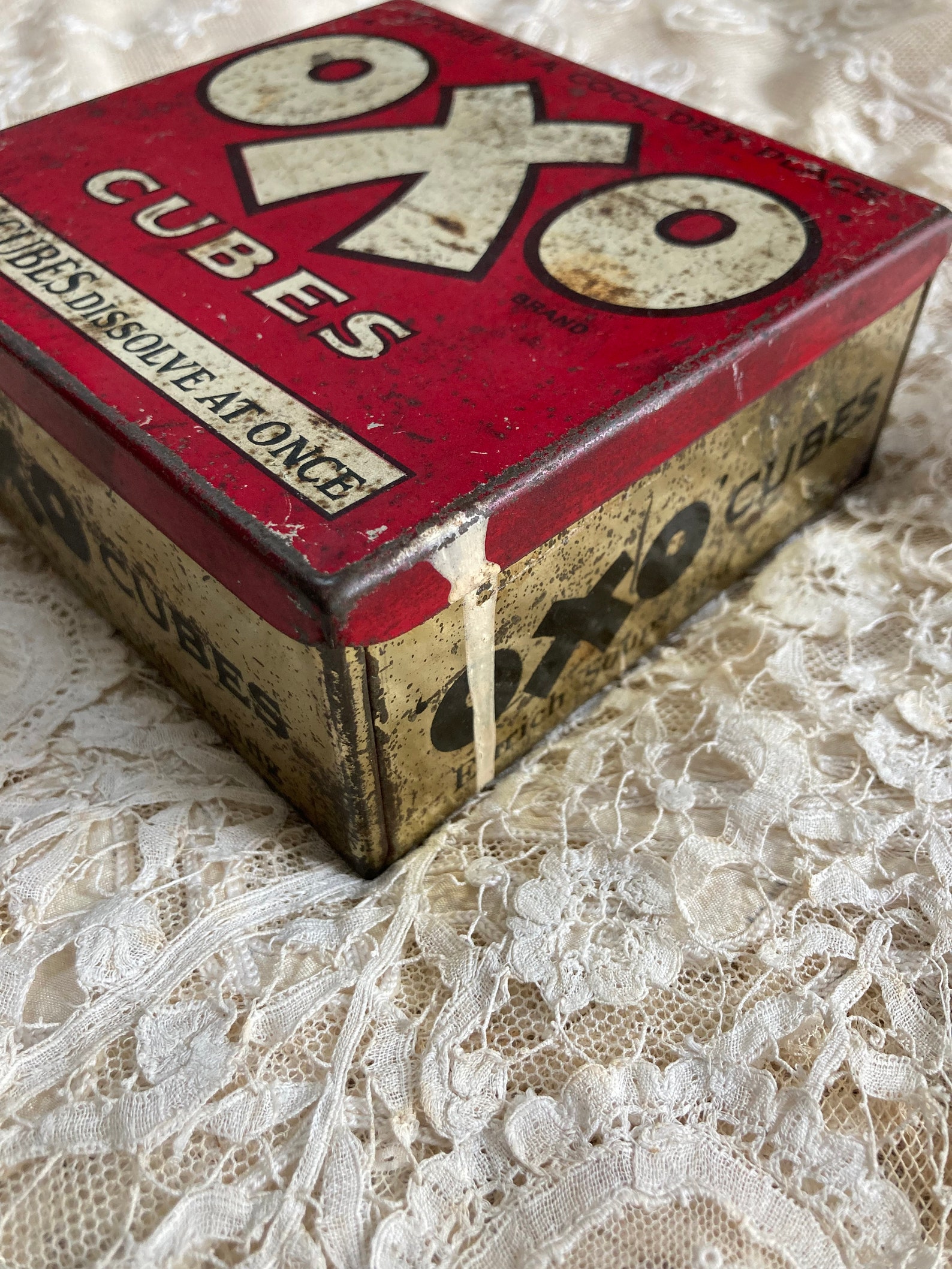 Vintage OXO Cube Tin, Kitchen Storage - Etsy