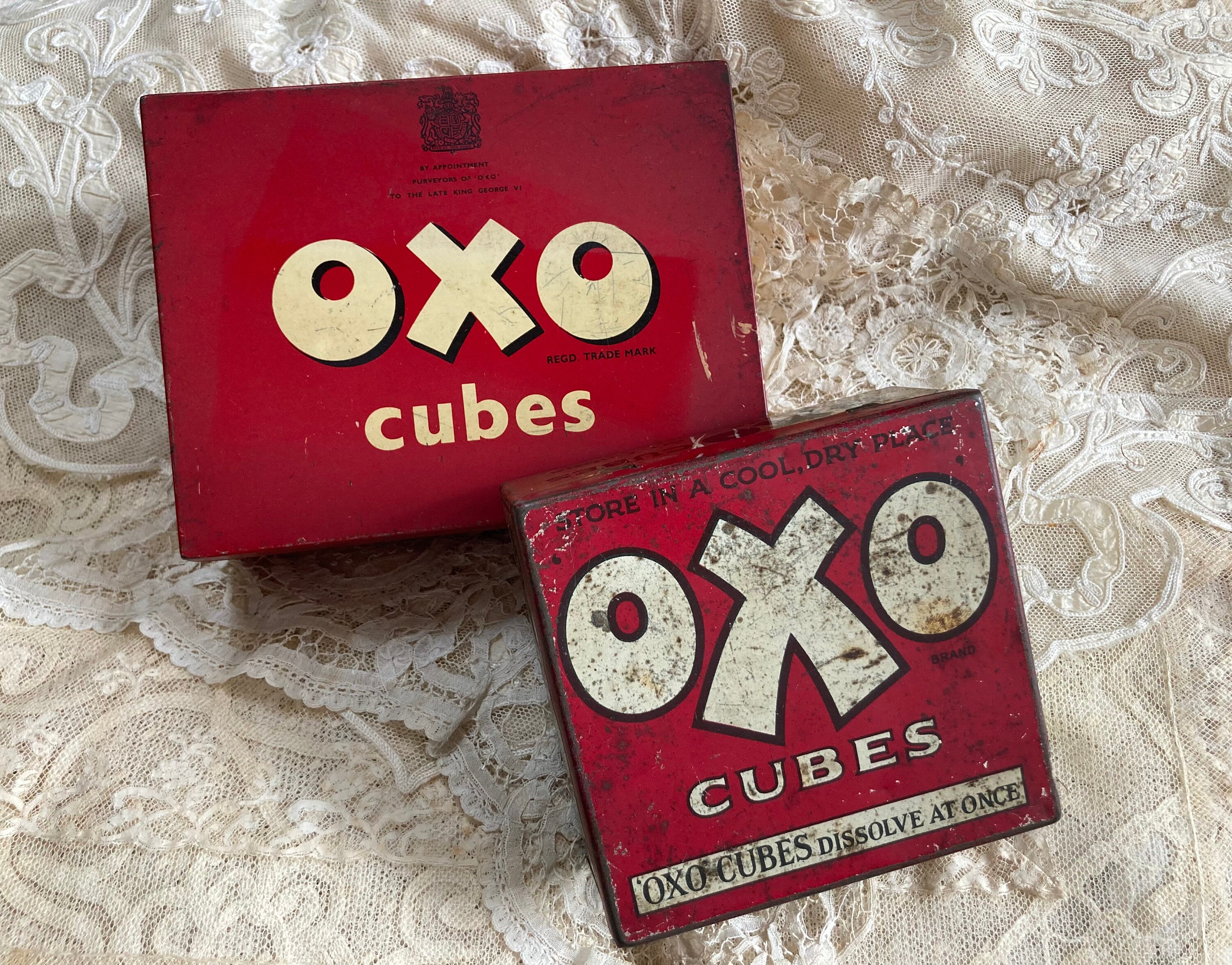 Vintage OXO Cube Tin, Kitchen Storage - Etsy
