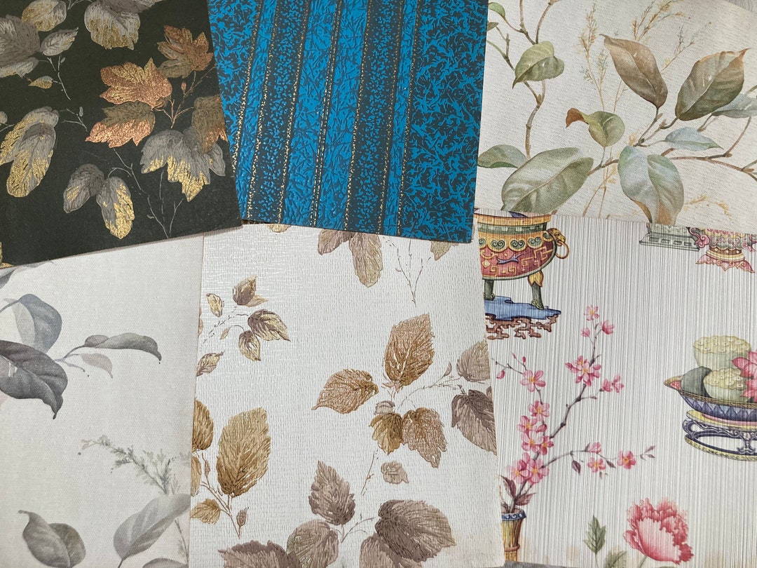 Vintage Sanderson Wallpaper Samples, Dollhouse Miniatures - Etsy