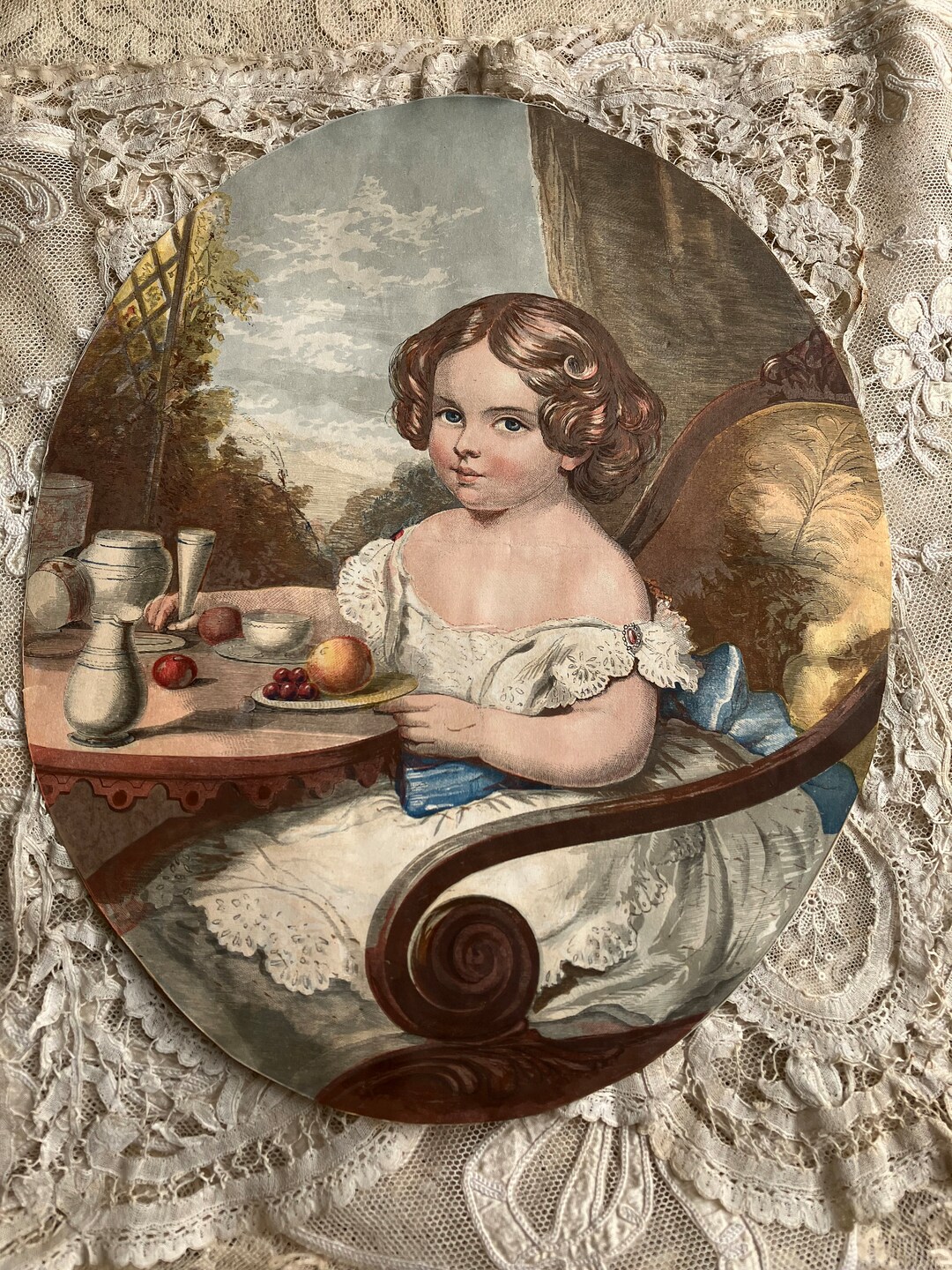 Large Antique Print, Victorian Children Prints, Decoupage Prints, Antique Picture, Victorian ...