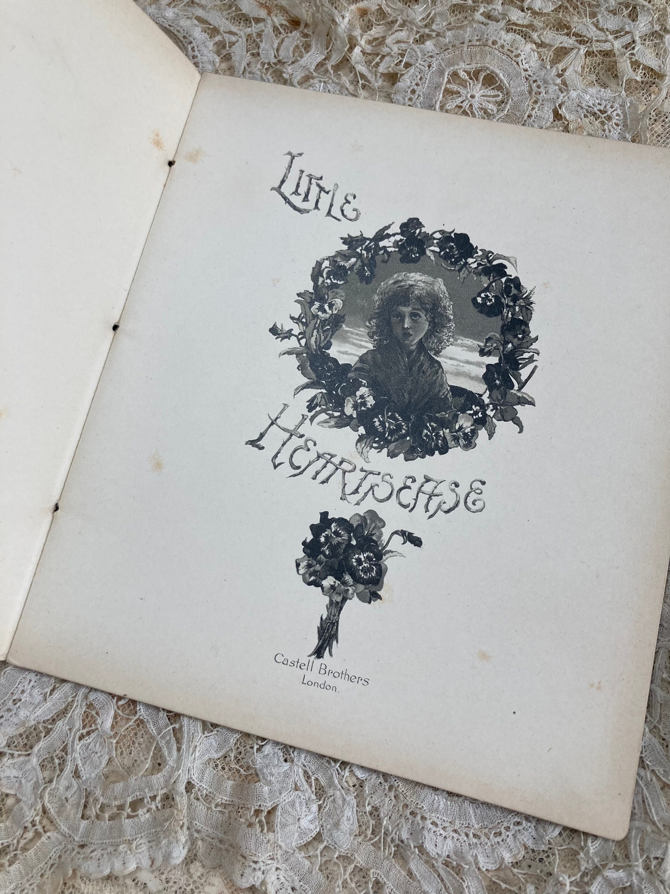 Nineteenth Century Antique Book ‘little Heartsease’ Castell Brothers ...