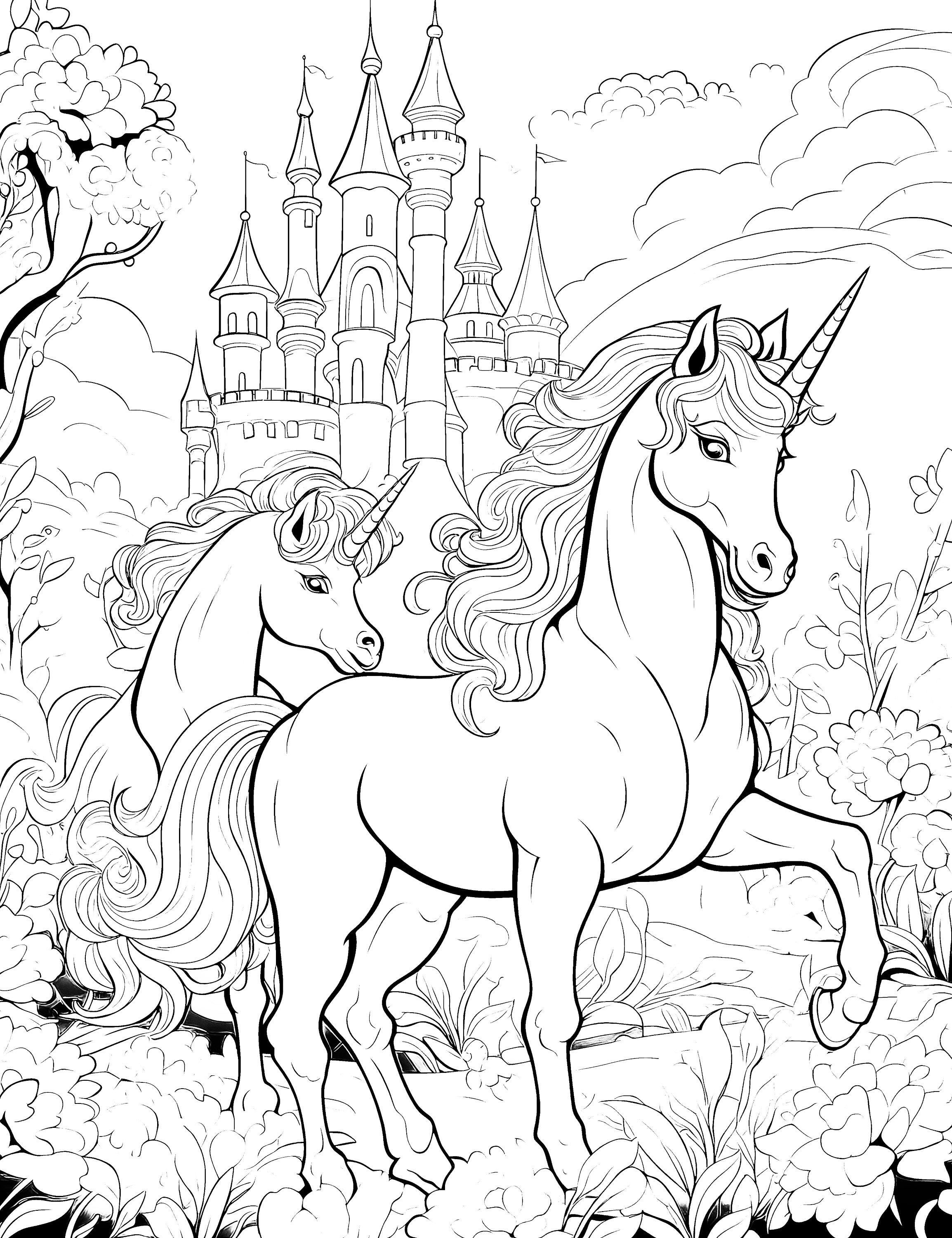 Magical Unicorn and Alicorn Coloring Book 115 Enchanting Pages of ...