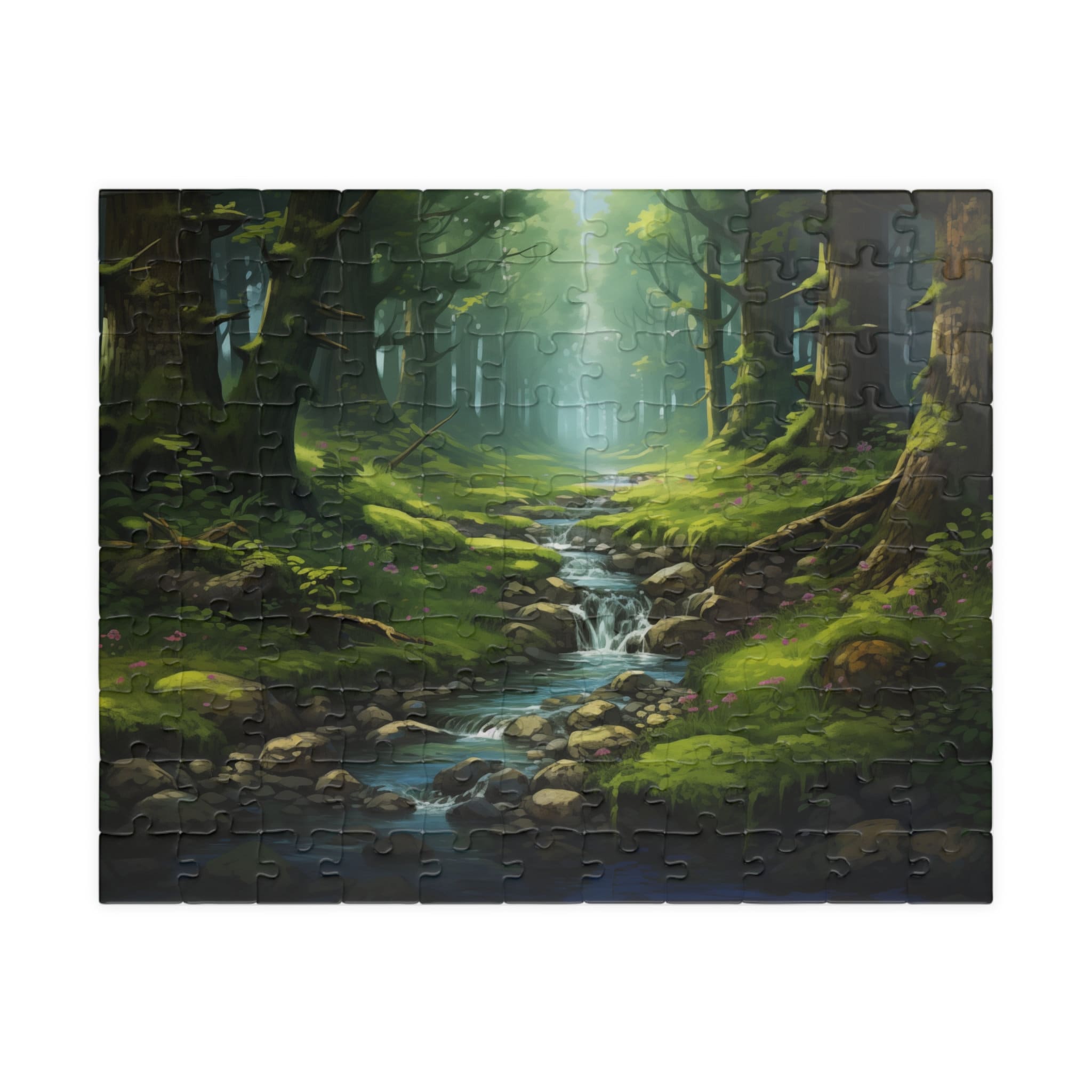 River in the Forest Puzzle Serene Nature Jigsaw in Multiple Sizes 110 ...