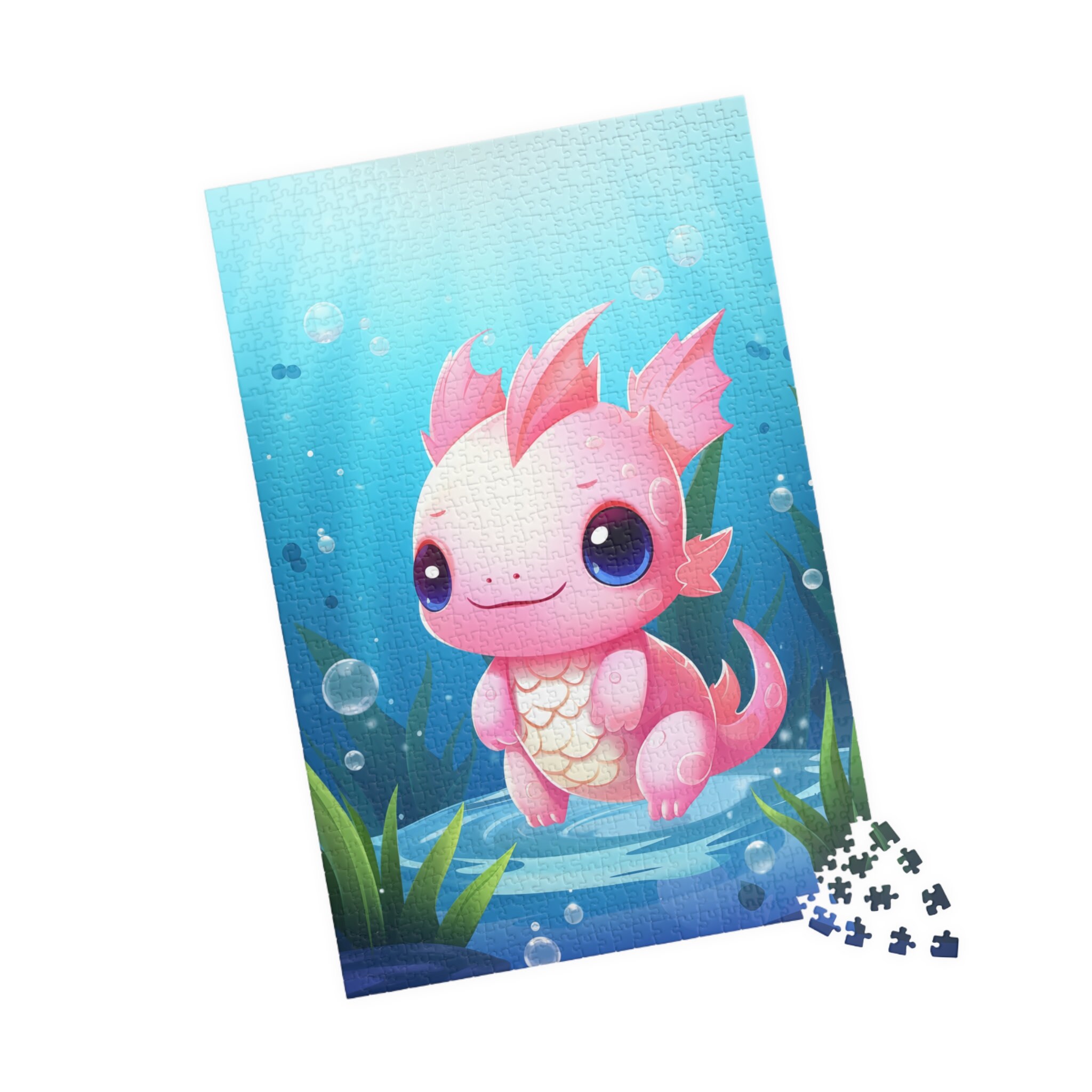Cute Kawaii Axolotl Puzzle Adorable Jigsaw Adventure for All Ages ...
