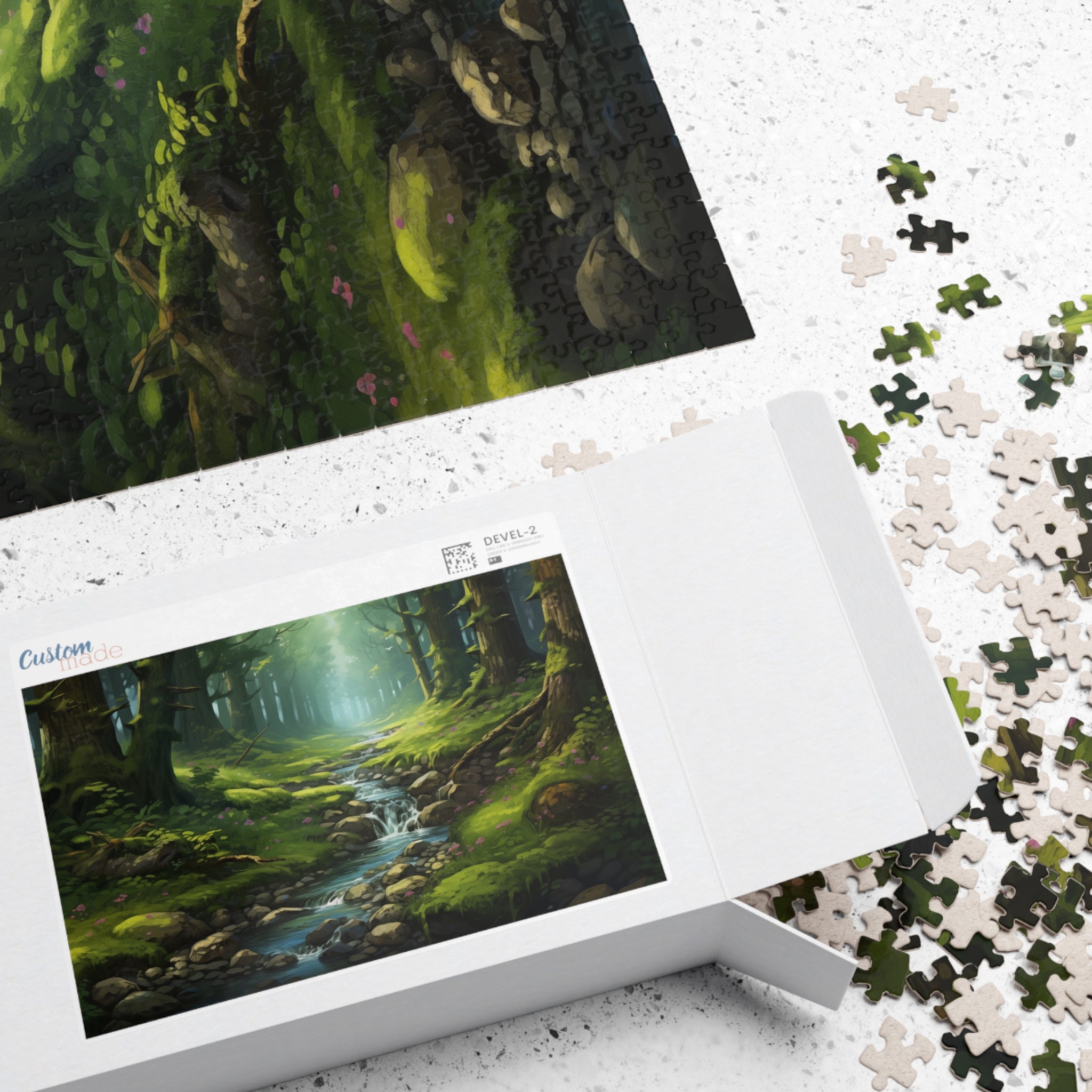 River in the Forest Puzzle Serene Nature Jigsaw in Multiple Sizes 110 ...