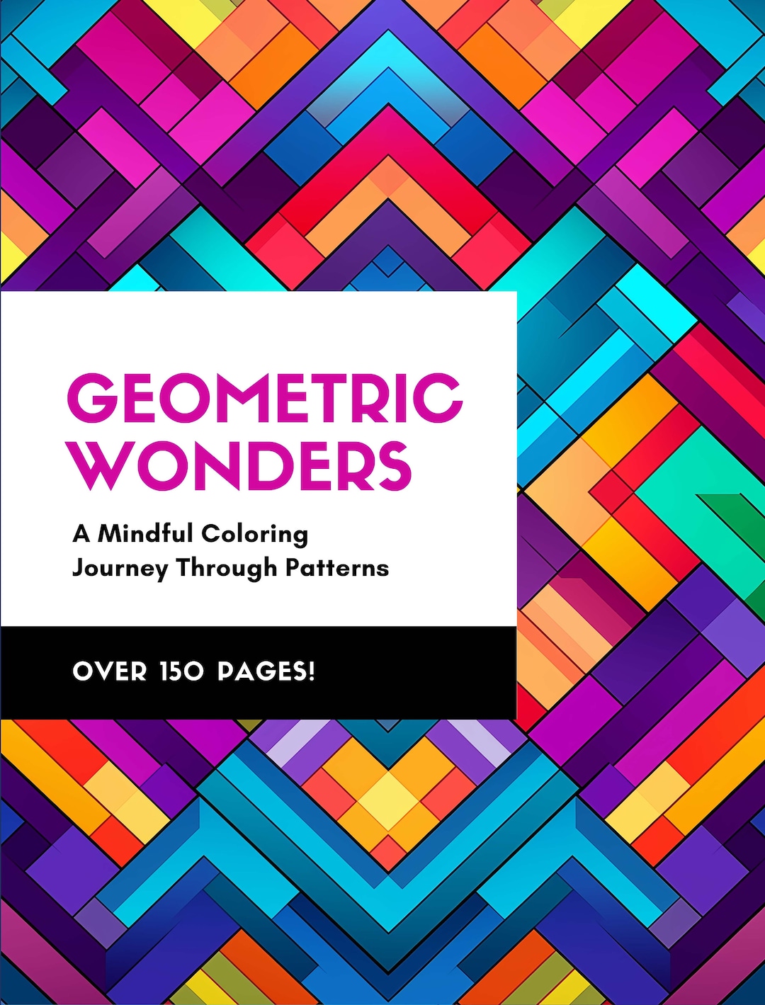 Geometric Wonders: A Mindful Coloring Journey Through Patterns - Etsy