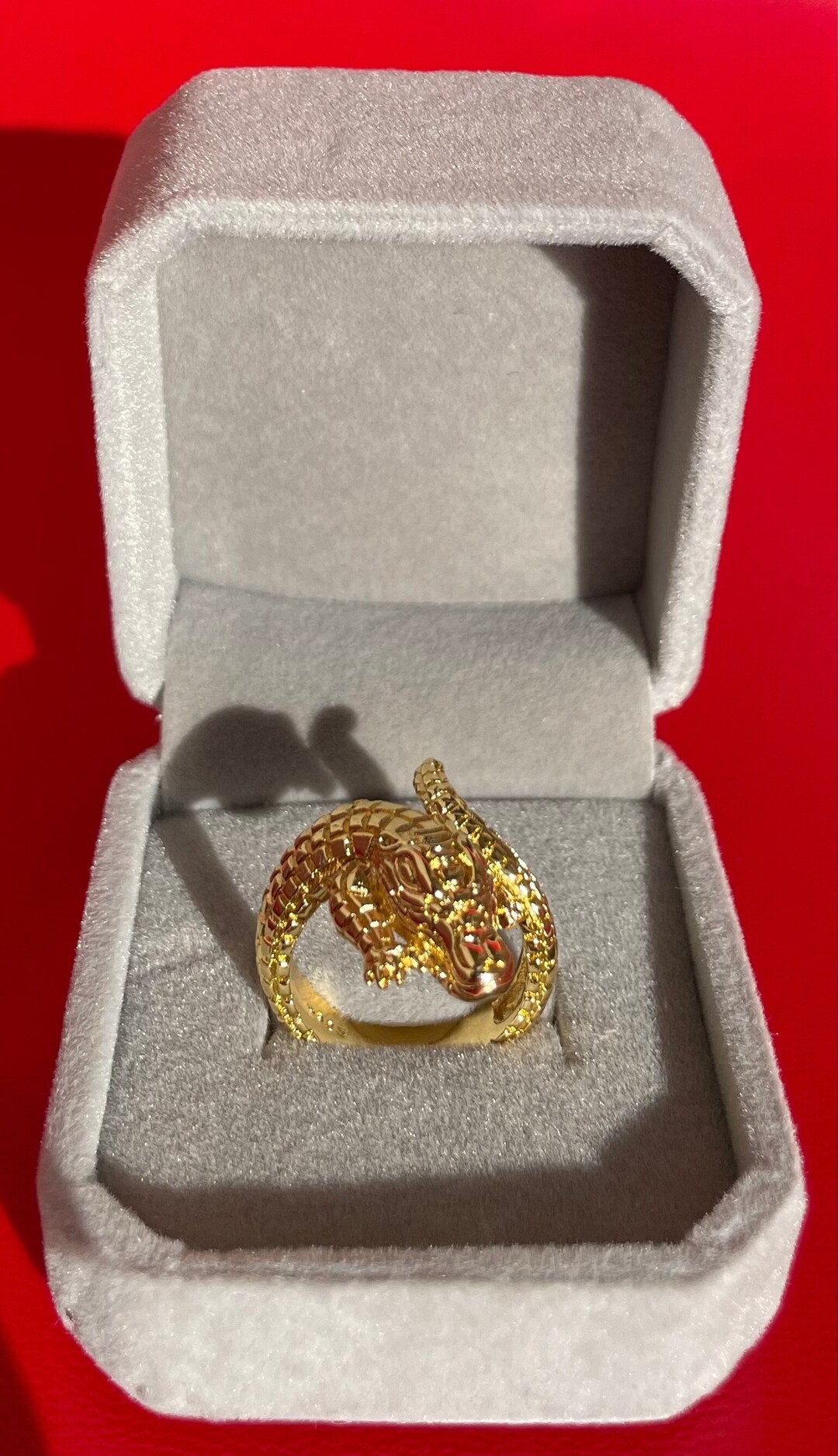 Crocodile Ring,crocodile Jewellery, Animal Ring, Crocodile Cocktail ...