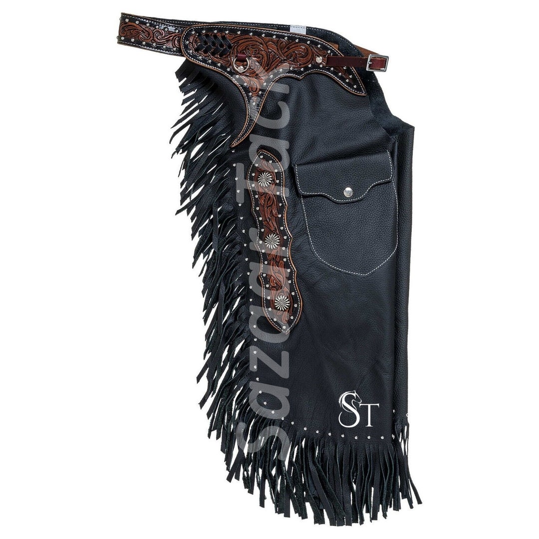 Custom Leather Western Chinks Chaps for Men Women Kids Unisex Handmade ...