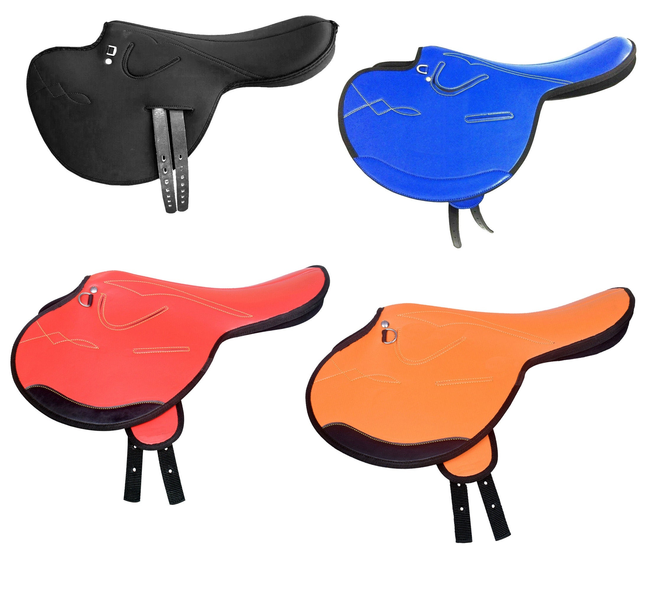 Handmade Synthetic Race Exercise Lightweight Horse Tack Saddle Racing ...