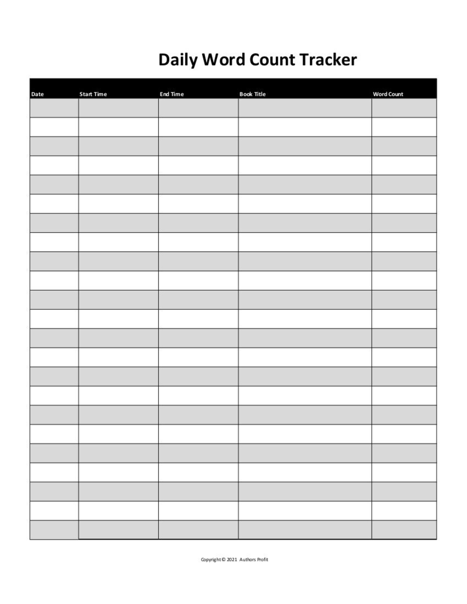 Authors Profit Daily Word Count Tracker Etsy authors-profit-daily-word-count-tracker-etsy