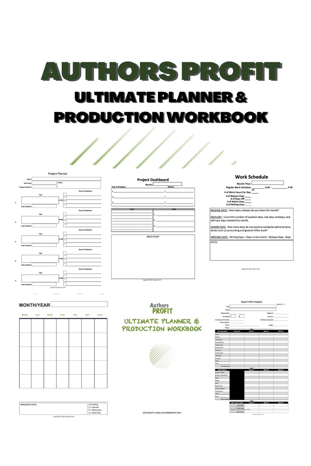 2024 Authors Profit Ultimate Planner & Production Workbook - Etsy
