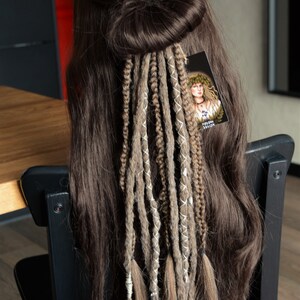 Dreads on Hairband Boho Native | Crochet Dreadlocks | Synthetic Set ...
