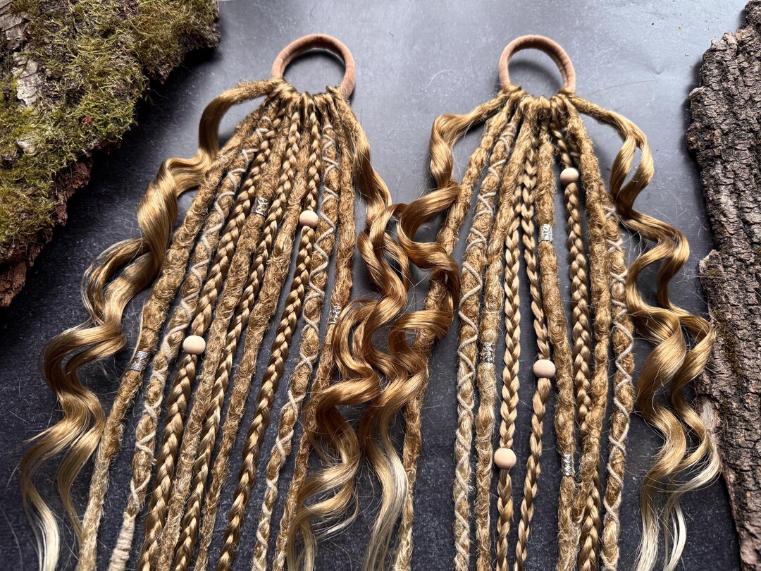 SUNNY BLONDE | Dreads on Hairband | Crochet Dreadlocks | Sythetic Set ...
