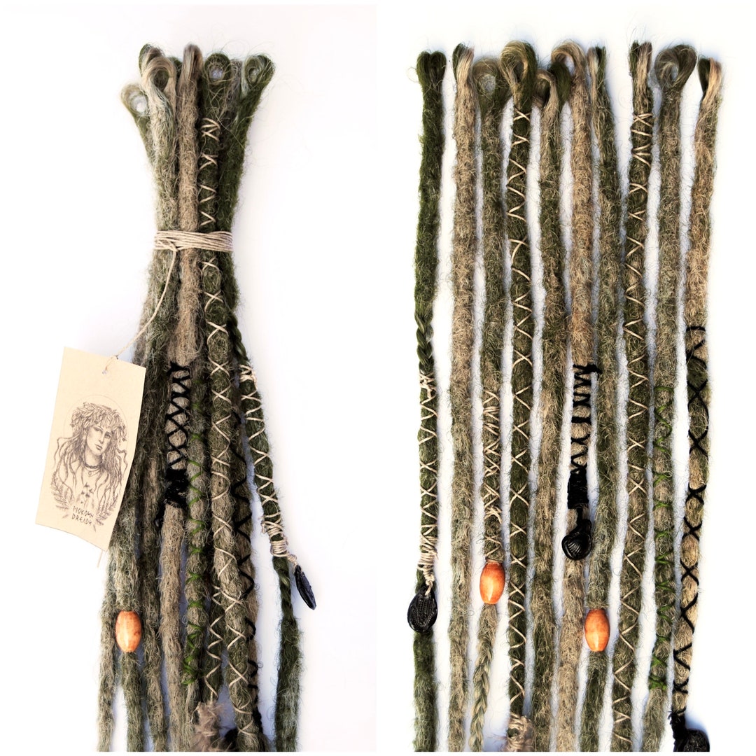 Blonde Viking Boho Dreads Set Fairy| Crochet Dreadlocks | Sythetic Set ...