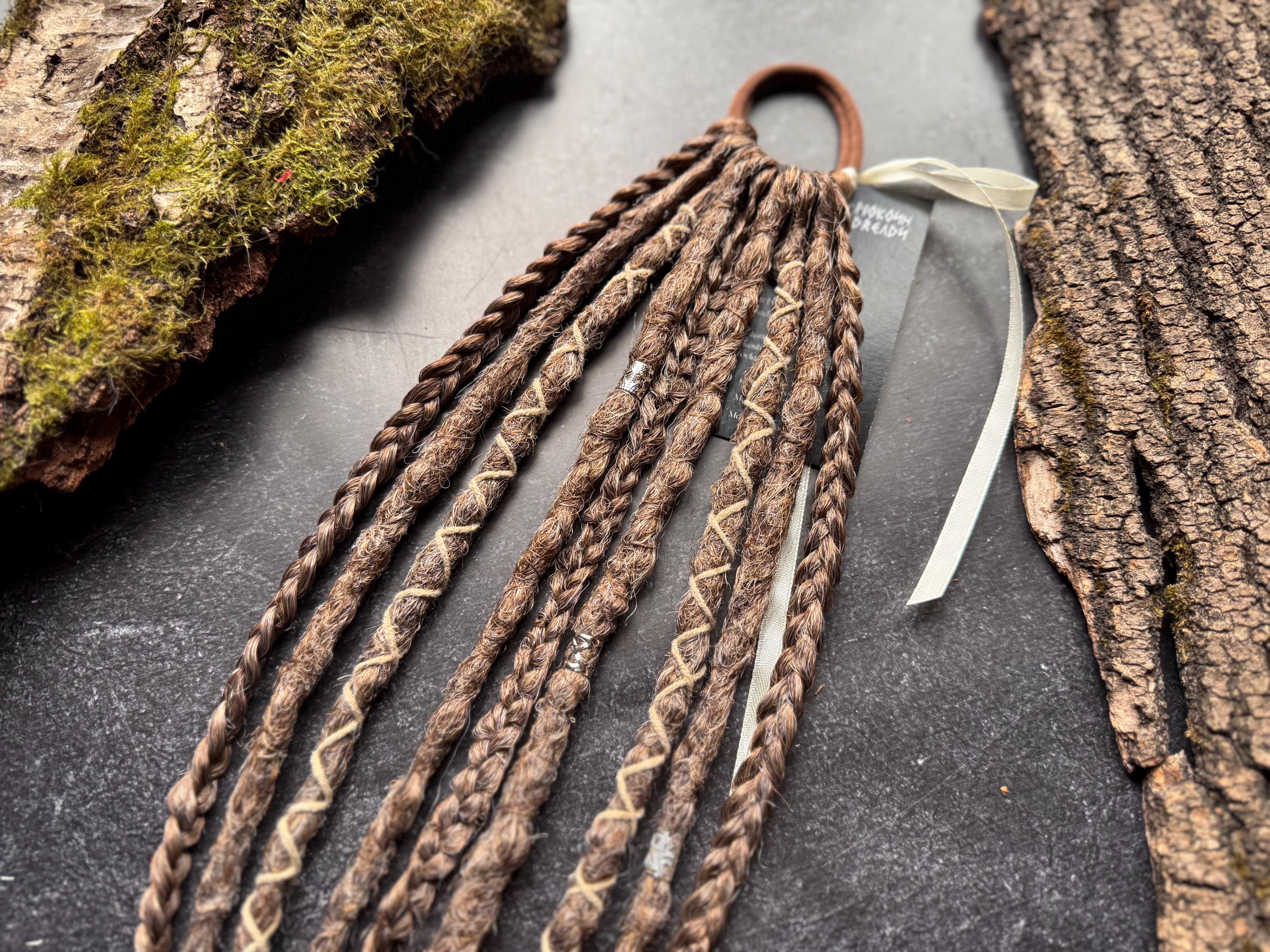 Dreads on Hairband Boho Native | Crochet Dreadlocks | Synthetic Set ...
