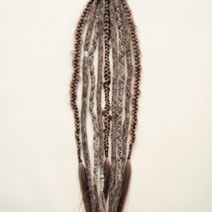 Dreads on Hairband Boho Native | Crochet Dreadlocks | Synthetic Set ...