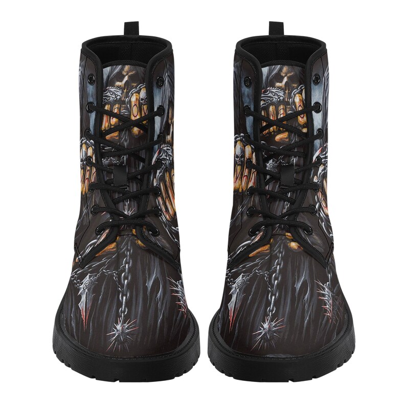 Game Over Reaper Skull Grim Reaper Boots for Men Women, Grim Reaper ...
