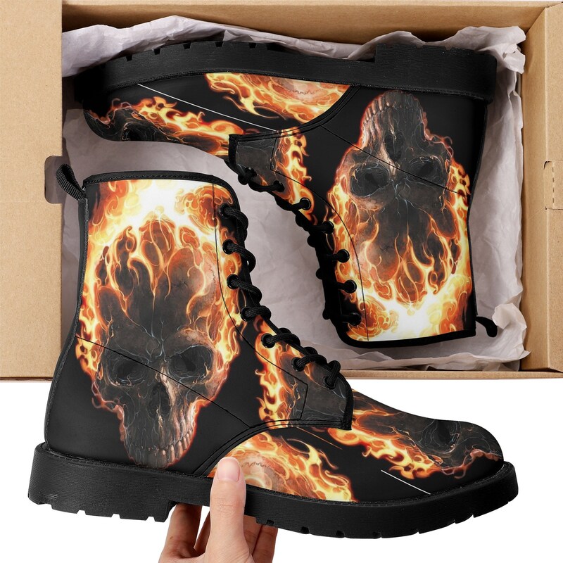 Flame Boots - Etsy