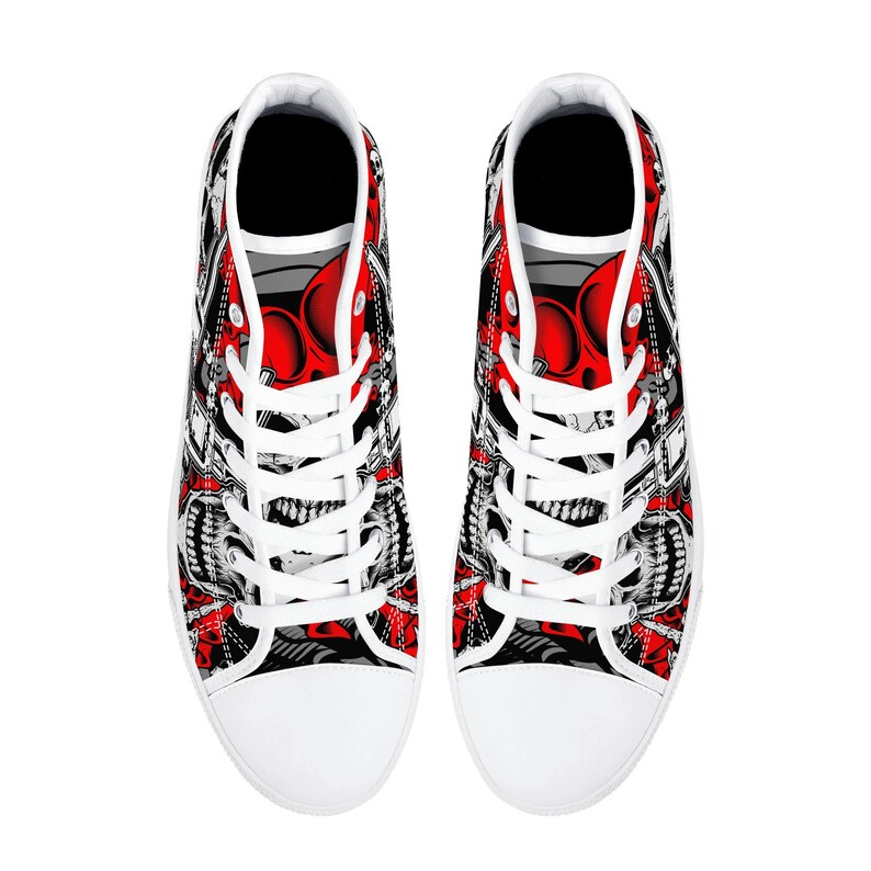 Grim Reaper Men Shoes, Horror Women Sneakers, Evil Canvas Sneakers ...