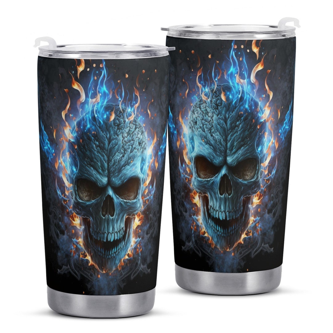 Horror Beer Mug, Reaper Skull Jumbo Mug, Evil Tumbler, Skull Freezer ...