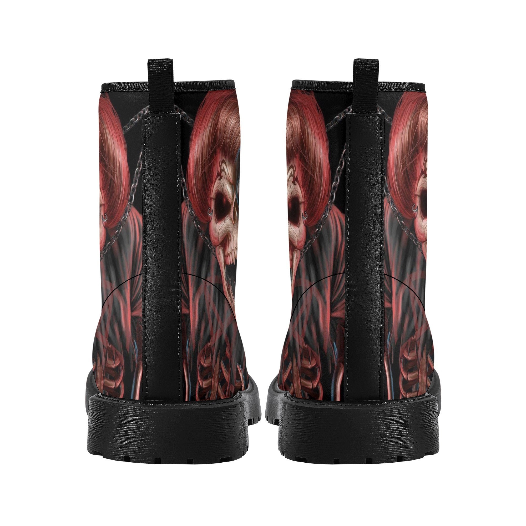 Grim Reaper Skull Men Women Boots Punisher Horror Gothic - Etsy