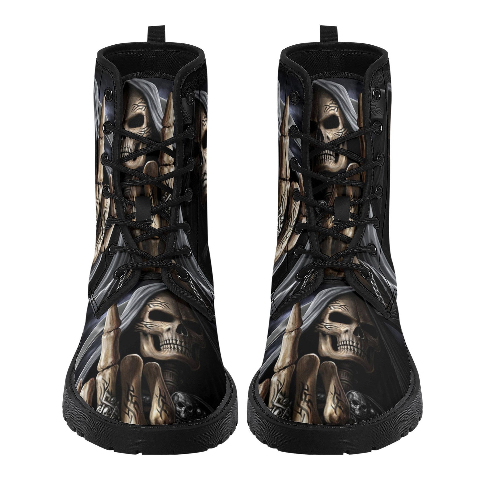 Grim Reaper Men Women Boots Punisher Horror Gothic Skull - Etsy Canada