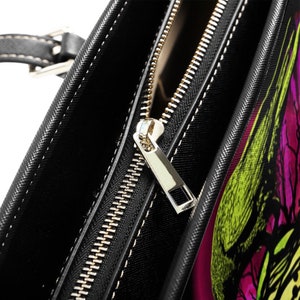 Biker Skull Bag With Shoulder Strap, Skull in Fire Travel Bag, Flaming ...