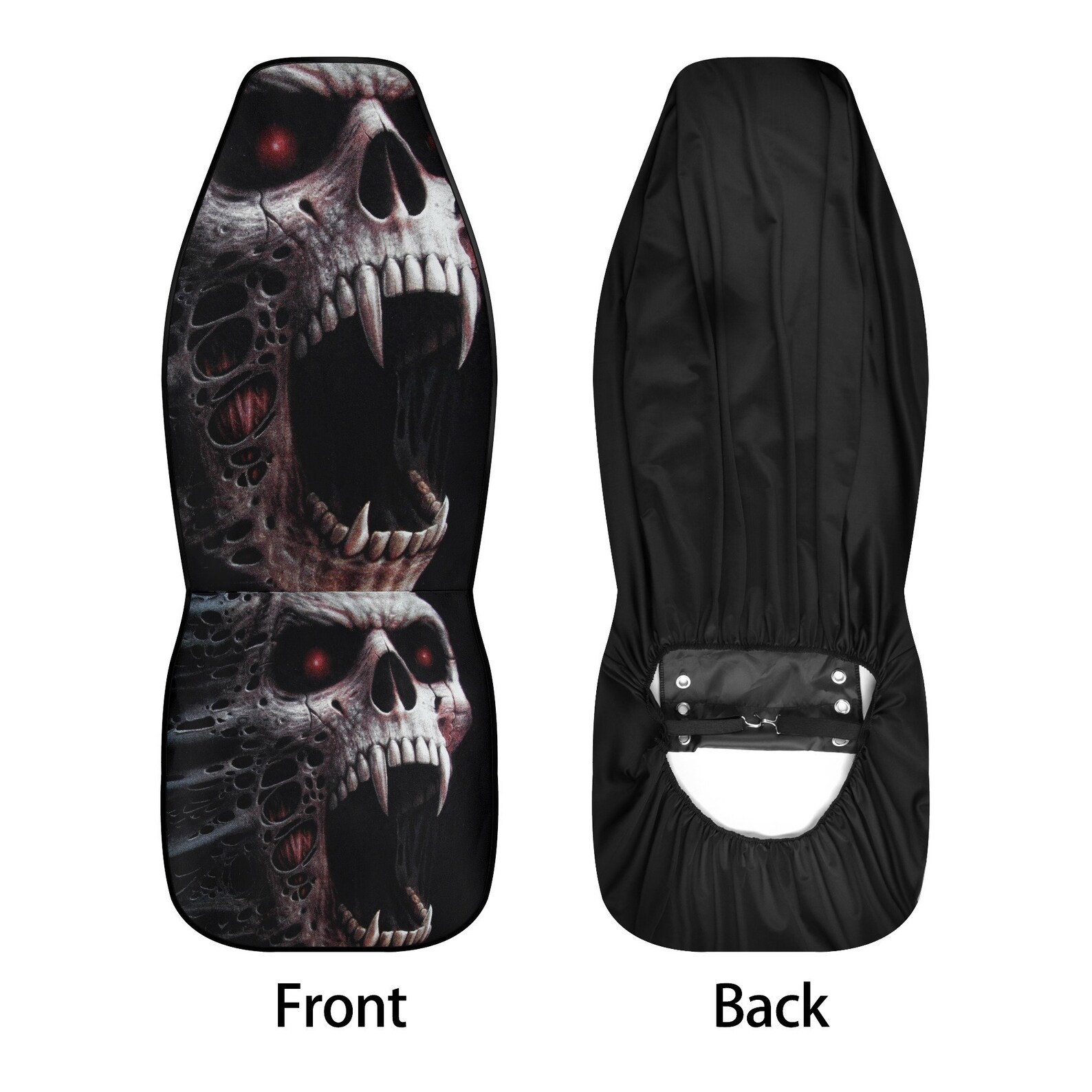 Gothic Skull Seat Cover for Car, Skull Rug for Car, Skeleton Skull Car ...
