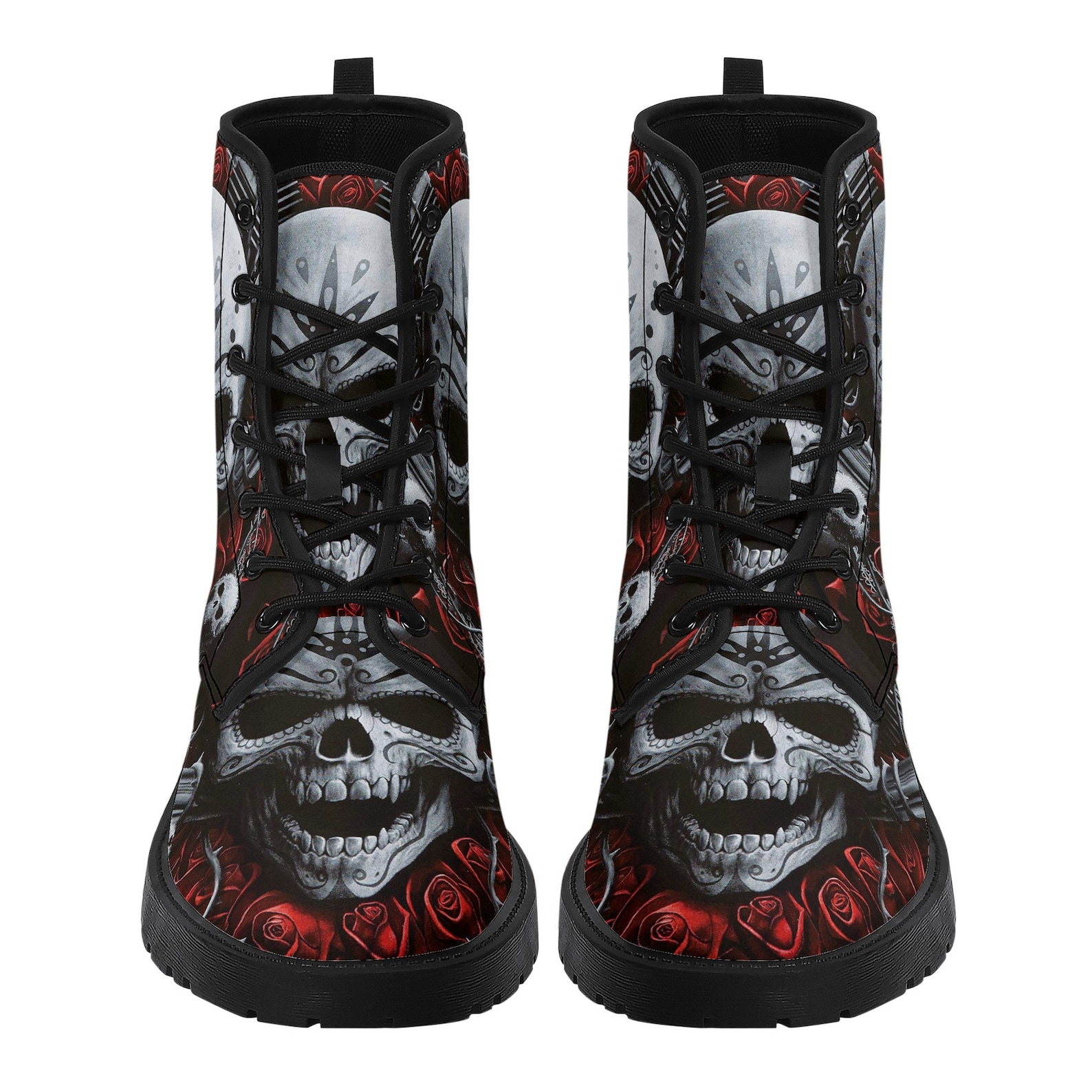 Motorcycle Biker Skull Grim Reaper Boots for Men Women, Gothic Boots ...
