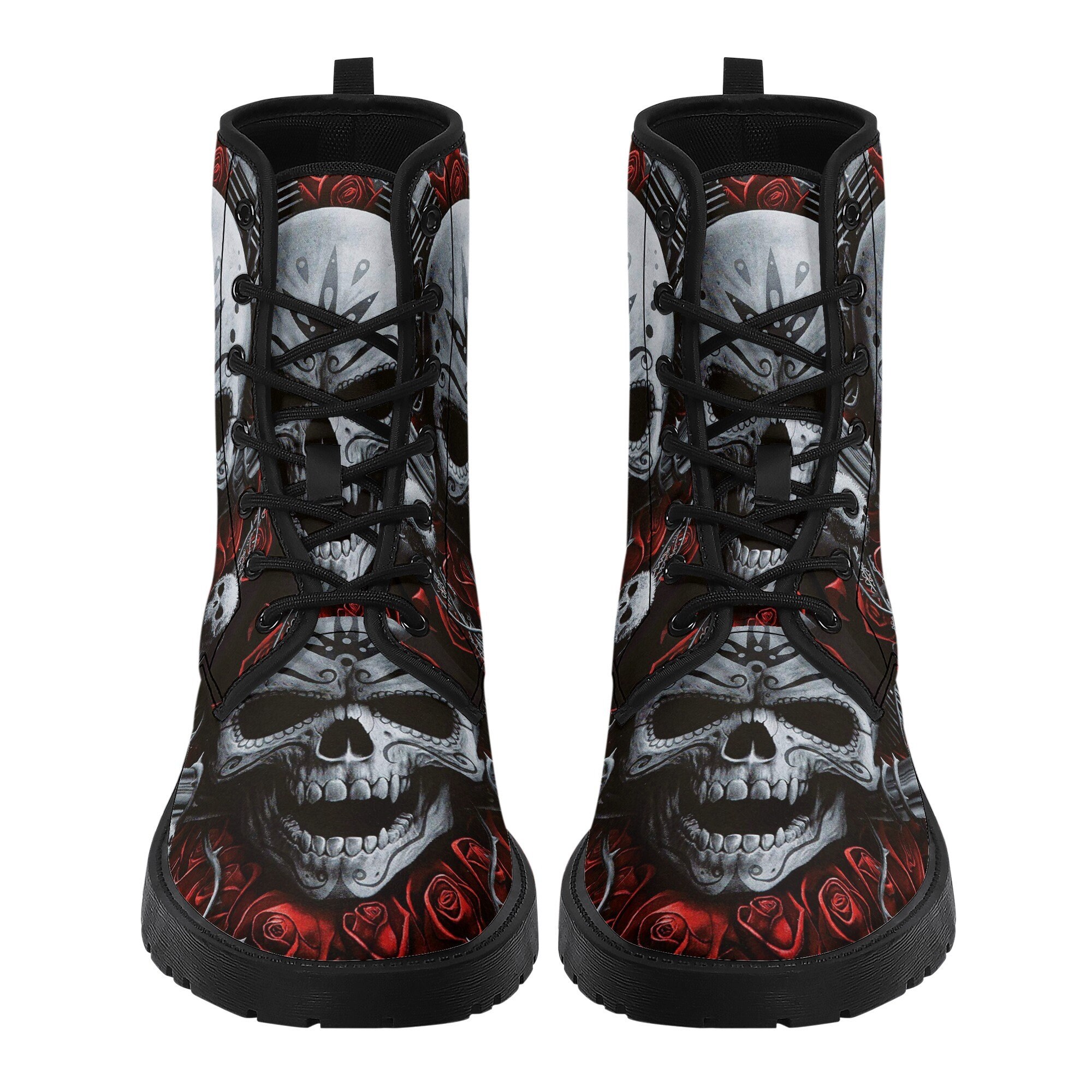Motorcycle Biker Skull Grim Reaper Boots for Men Women, Gothic Boots ...