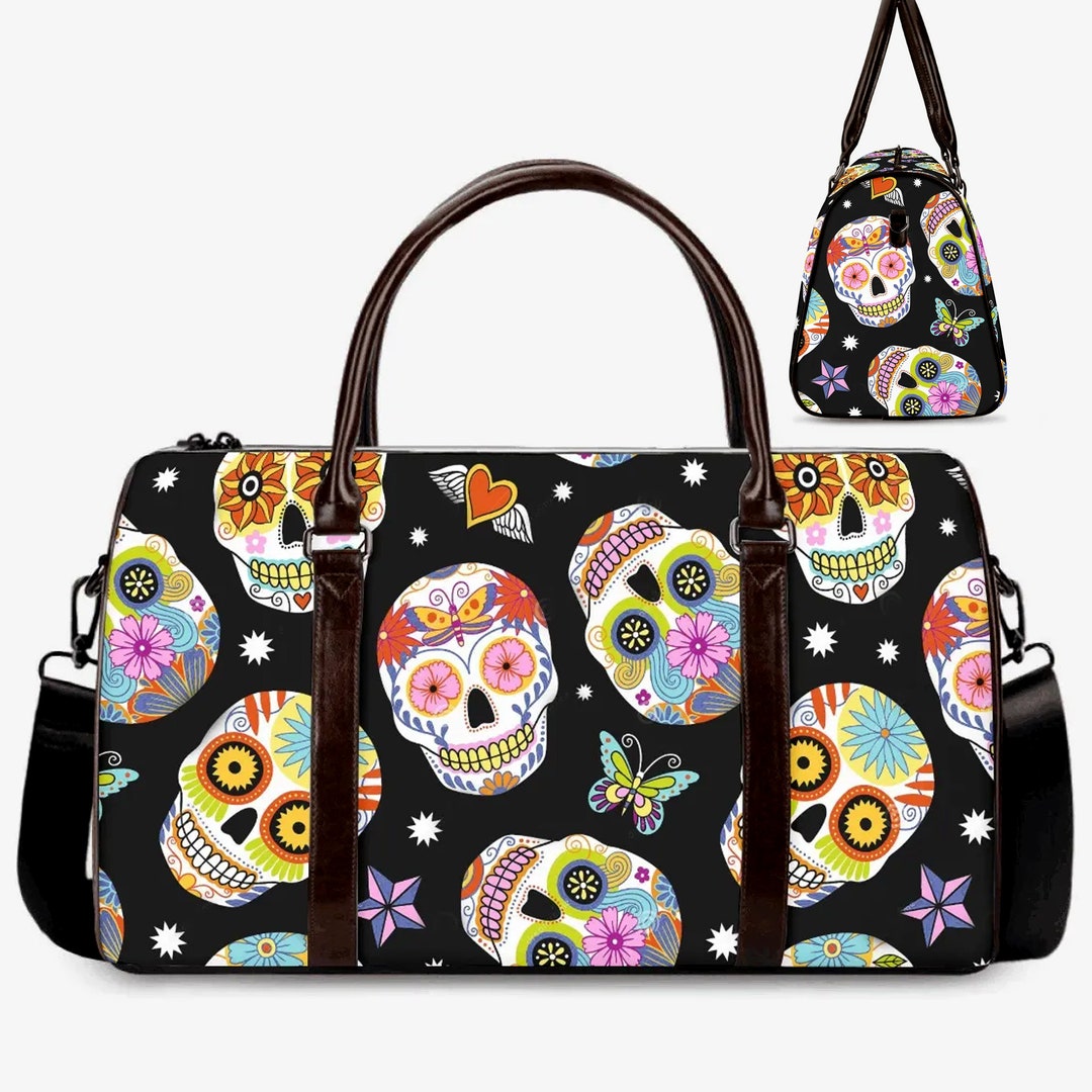 Sugar Skull Girl Hospital Bag, Sugar Skull Girl Canvas Weekend Travel ...