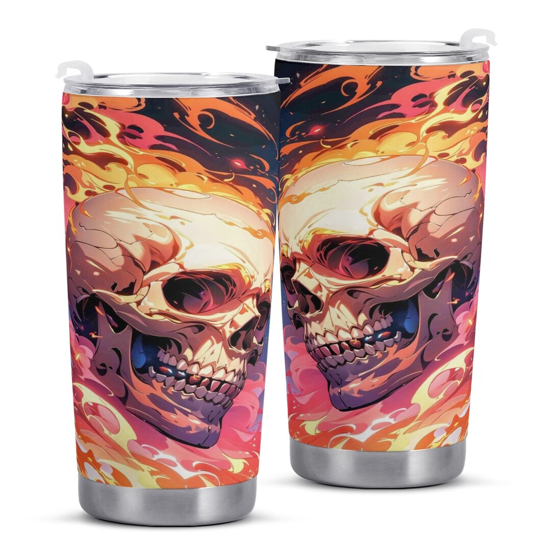 Skull Beer Mug, Hooded Skull Tumblr, Skull Travel Mug, Creepy Freezer ...