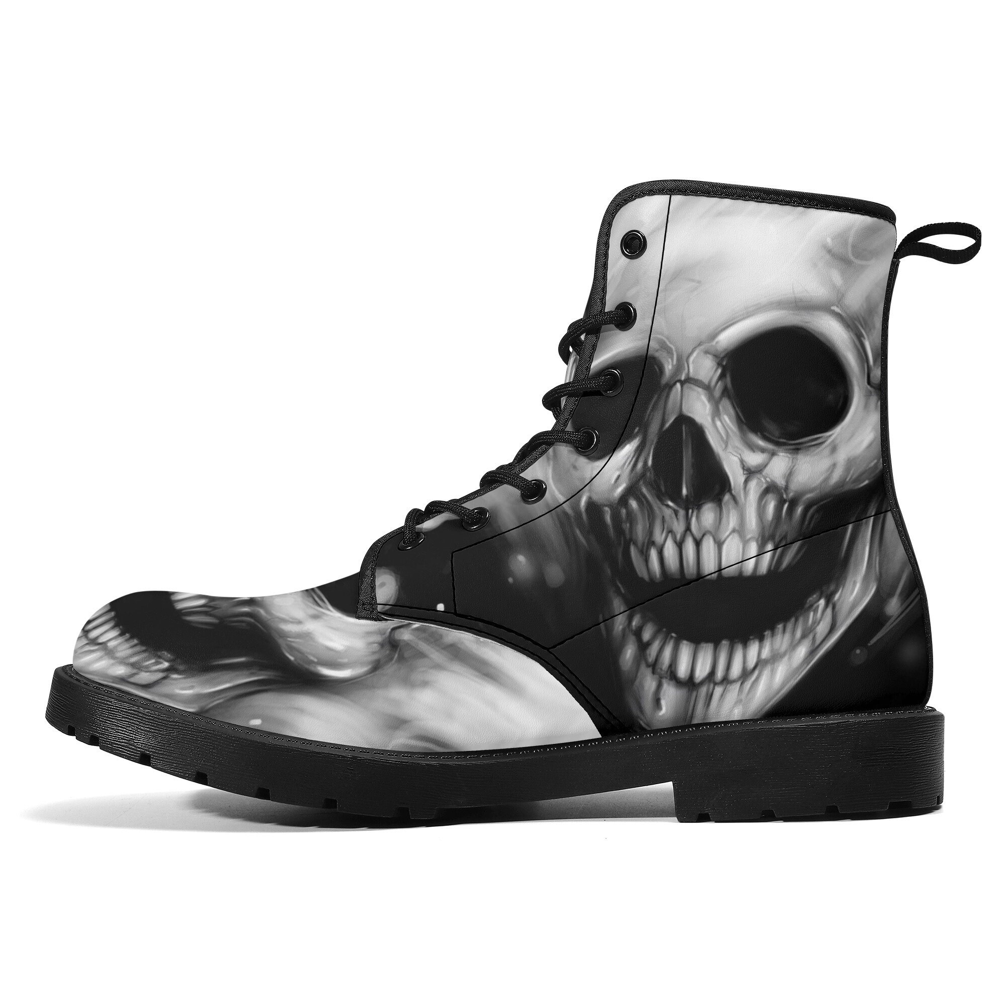Gothic Skull Grim Reaper Boots for Men Women, Goth Skull Gothic Women ...