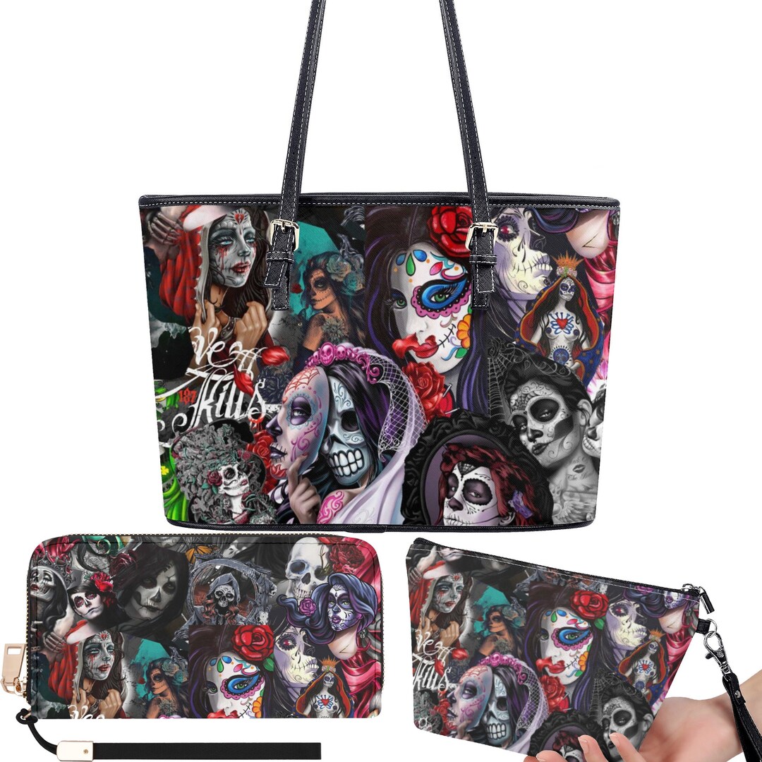 Mexican Skull Tote Bag, Mexico Crossbody Bag, Cinco De Mayo Skull Purse ...
