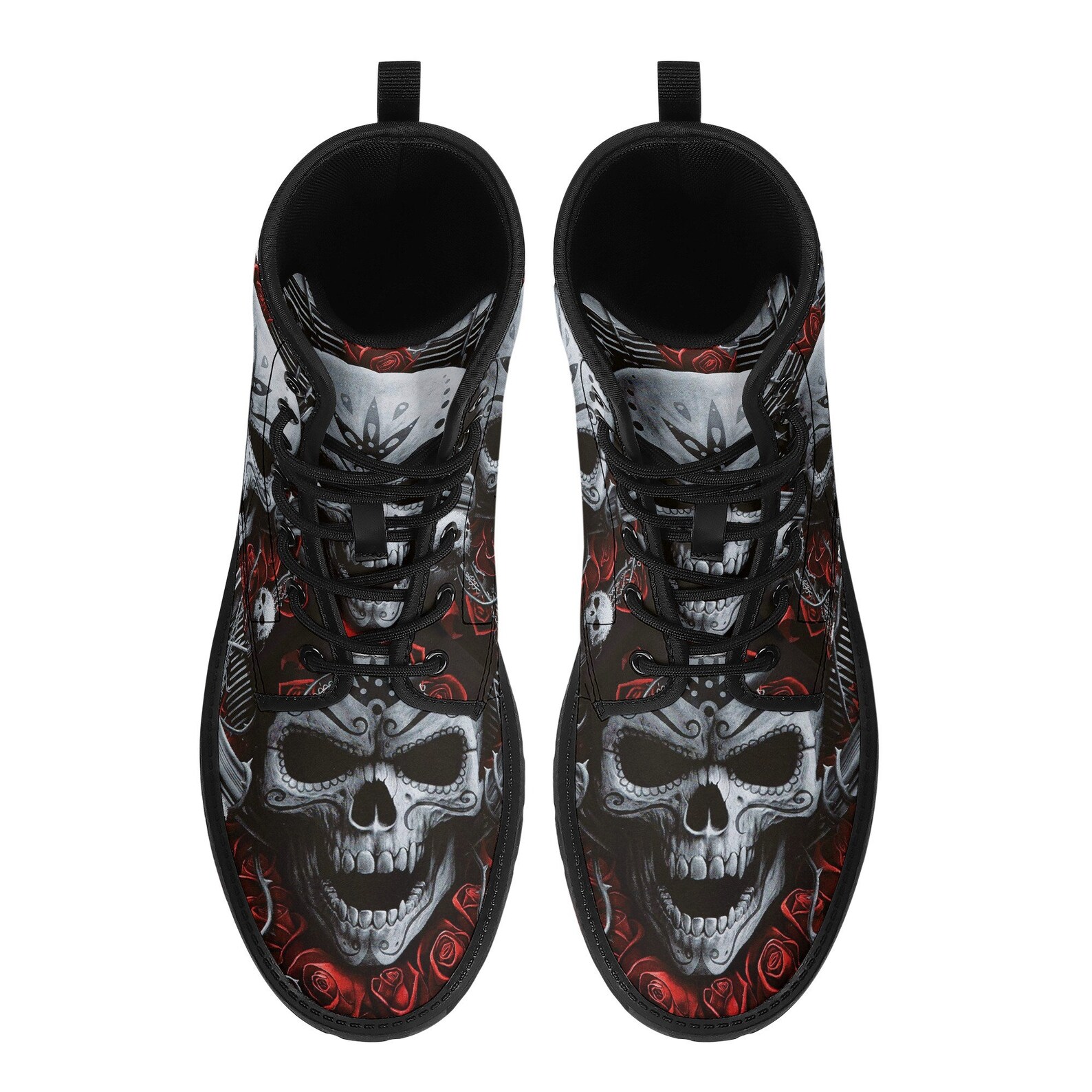 Motorcycle Biker Skull Grim Reaper Boots for Men Women, Gothic Boots ...