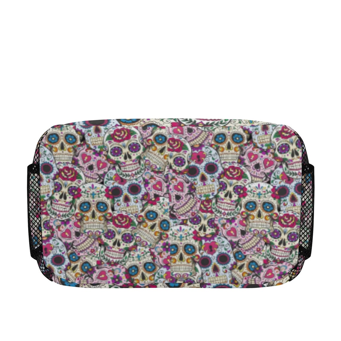 Sugar Skull Lunch Bag, Day of the Dead Lunch Bag, Sugar Skull Lunch Box ...