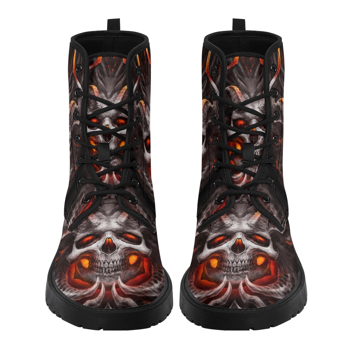 Gothic Skull Grim Reaper Boots for Men Women, Halloween Skull Gothic ...