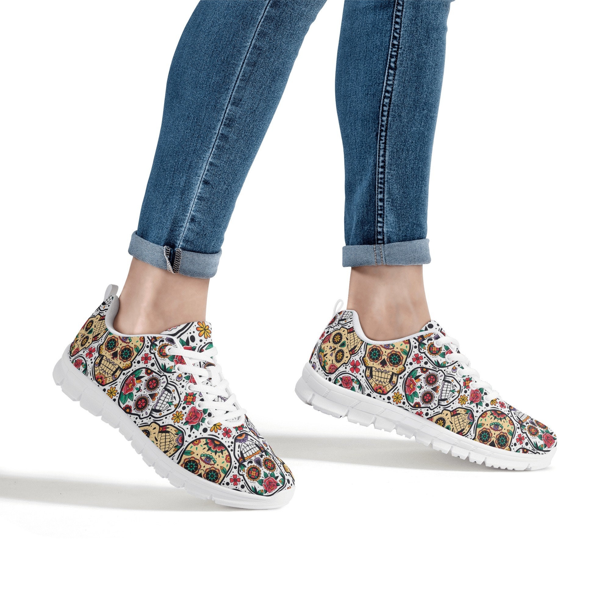 Mexico Shoes, Mexico Running Shoes, Day of the Dead Lightweigh Shoes ...