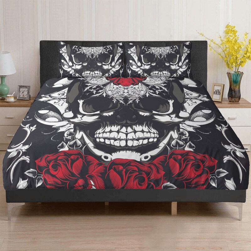 Skull Comforter Sets - Etsy
