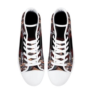 Grim Reaper Shoes for Her, Flame Skull Shoes Gift, Flower Skull Causual ...