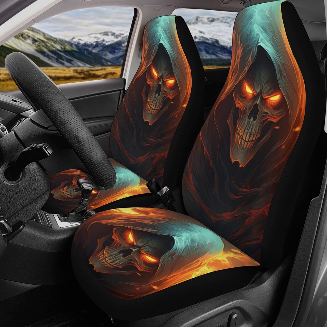 Devil Ghost Car Shifter Gear Cover, Goth Car Tool, Dark Horror Seat ...