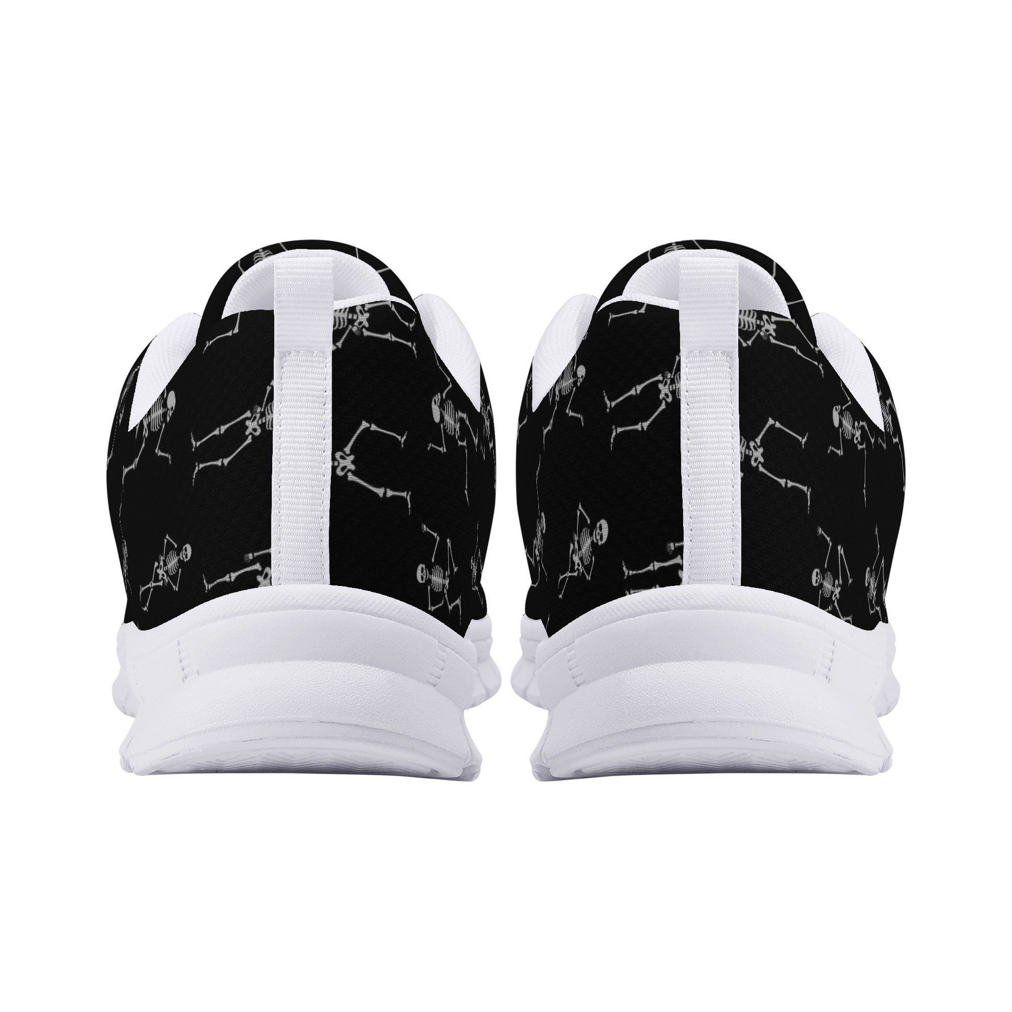 Goth Athletic Shoes, Skull Gift for Runner, Rose Skull Jogging Shoes ...